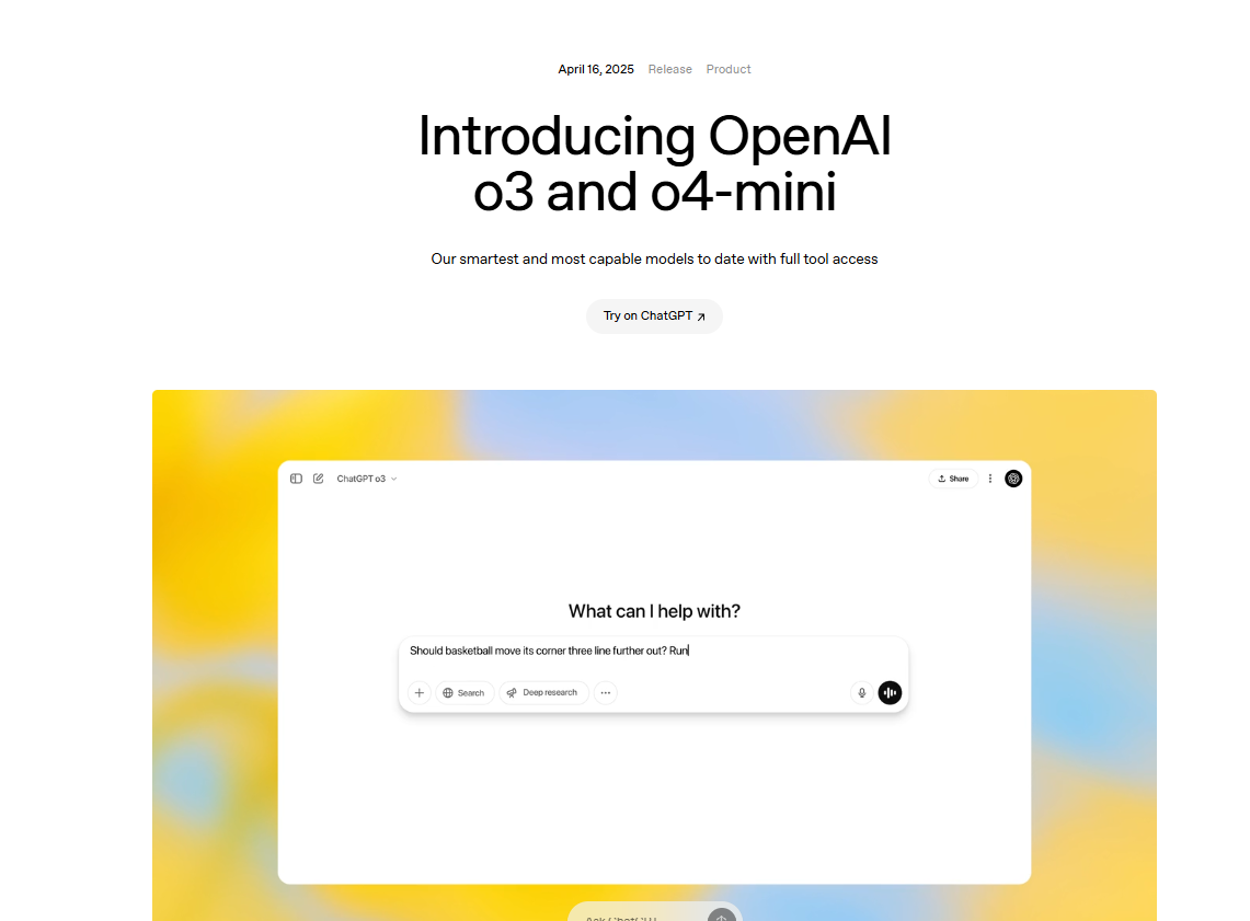 OpenAI o3（ChatGPT o3）とは？機能や使い方、料金、o1との違いを解説 - 株式会社アドカル